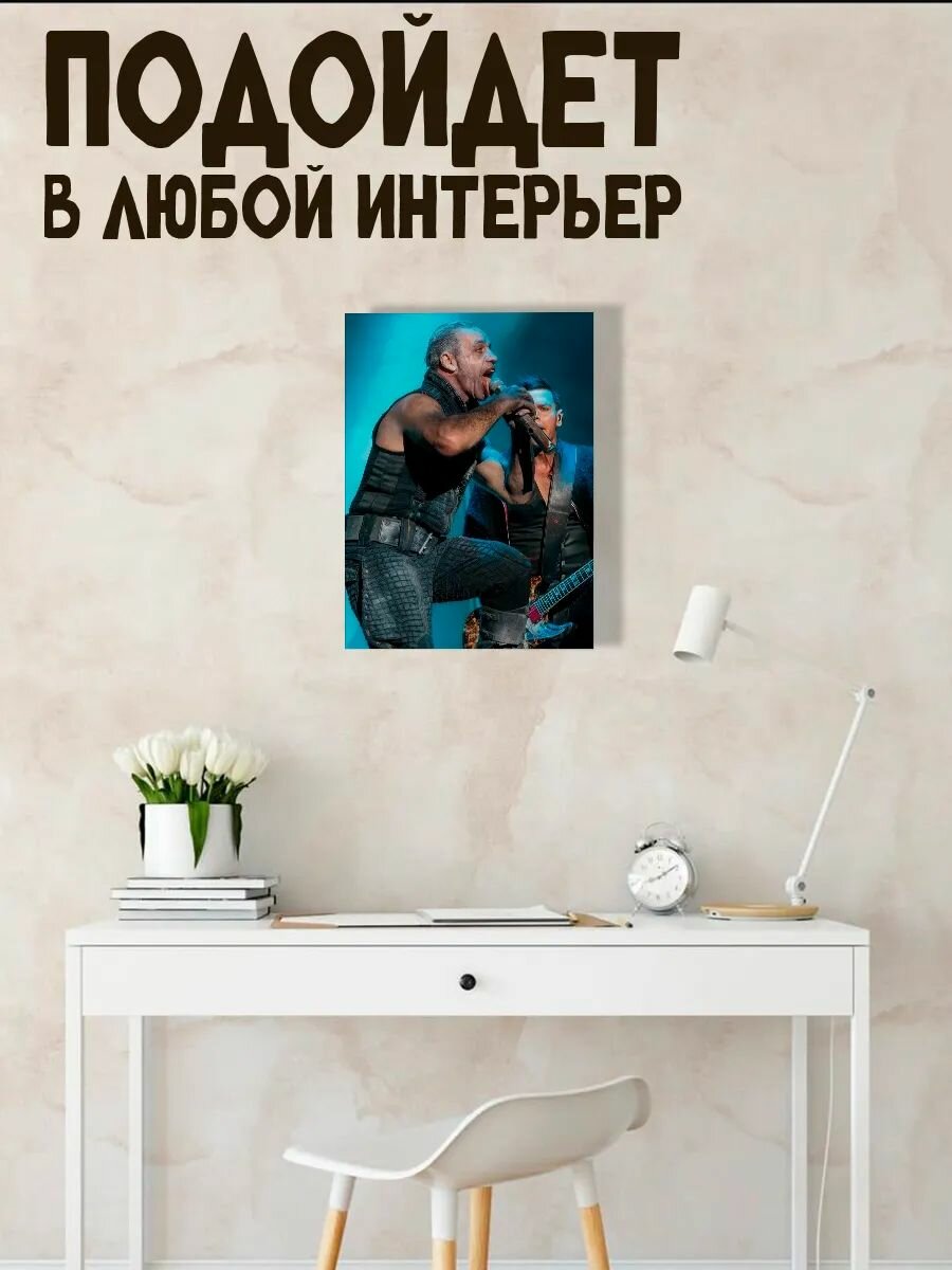 Картина на стену Rammstein, на подрамнике, 1шт, 25х17 размер. — фото 1