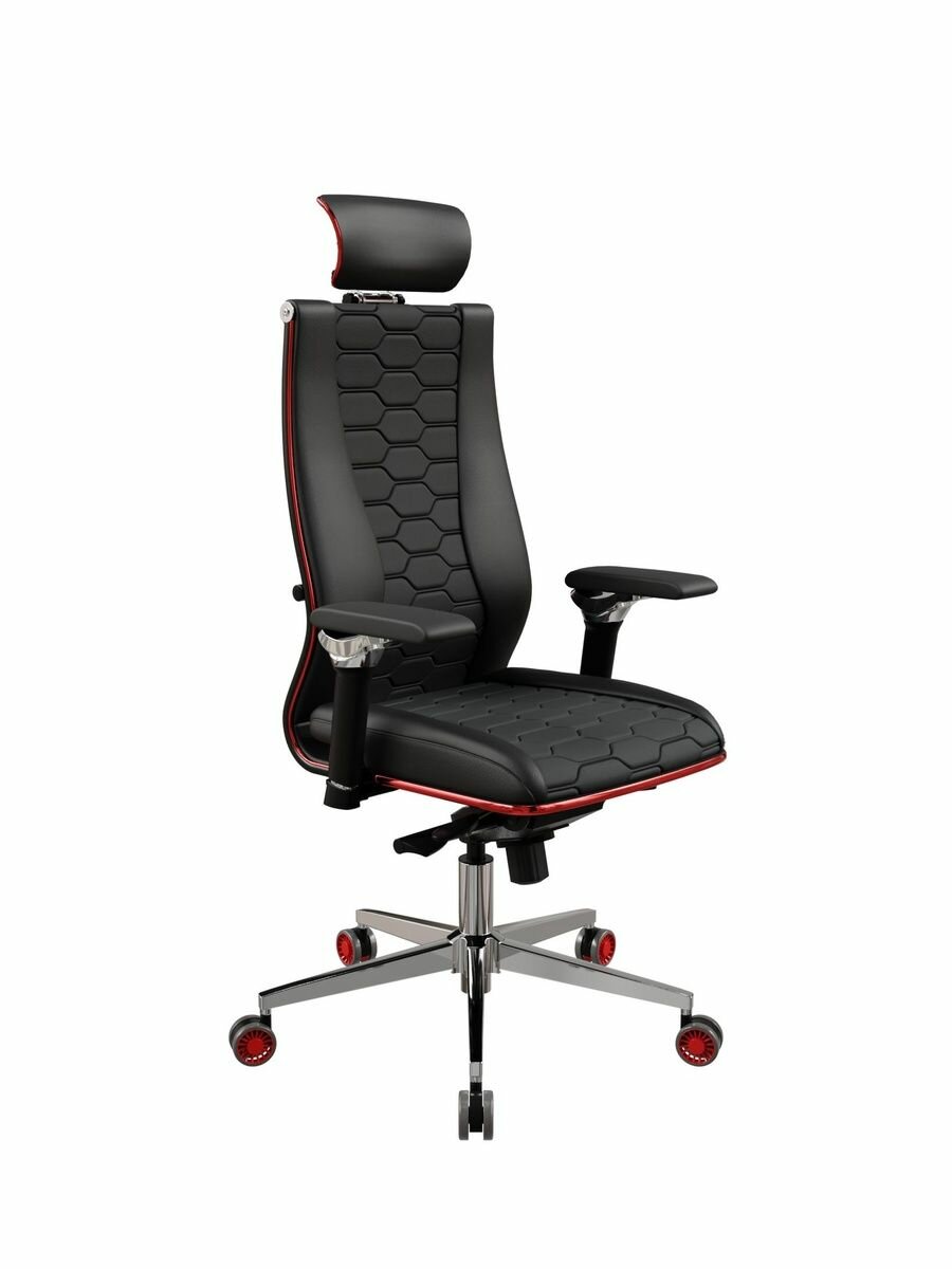 Кресло игровое Метта Samurai Gamer RED 6D подлокотники\хром пятилучие
