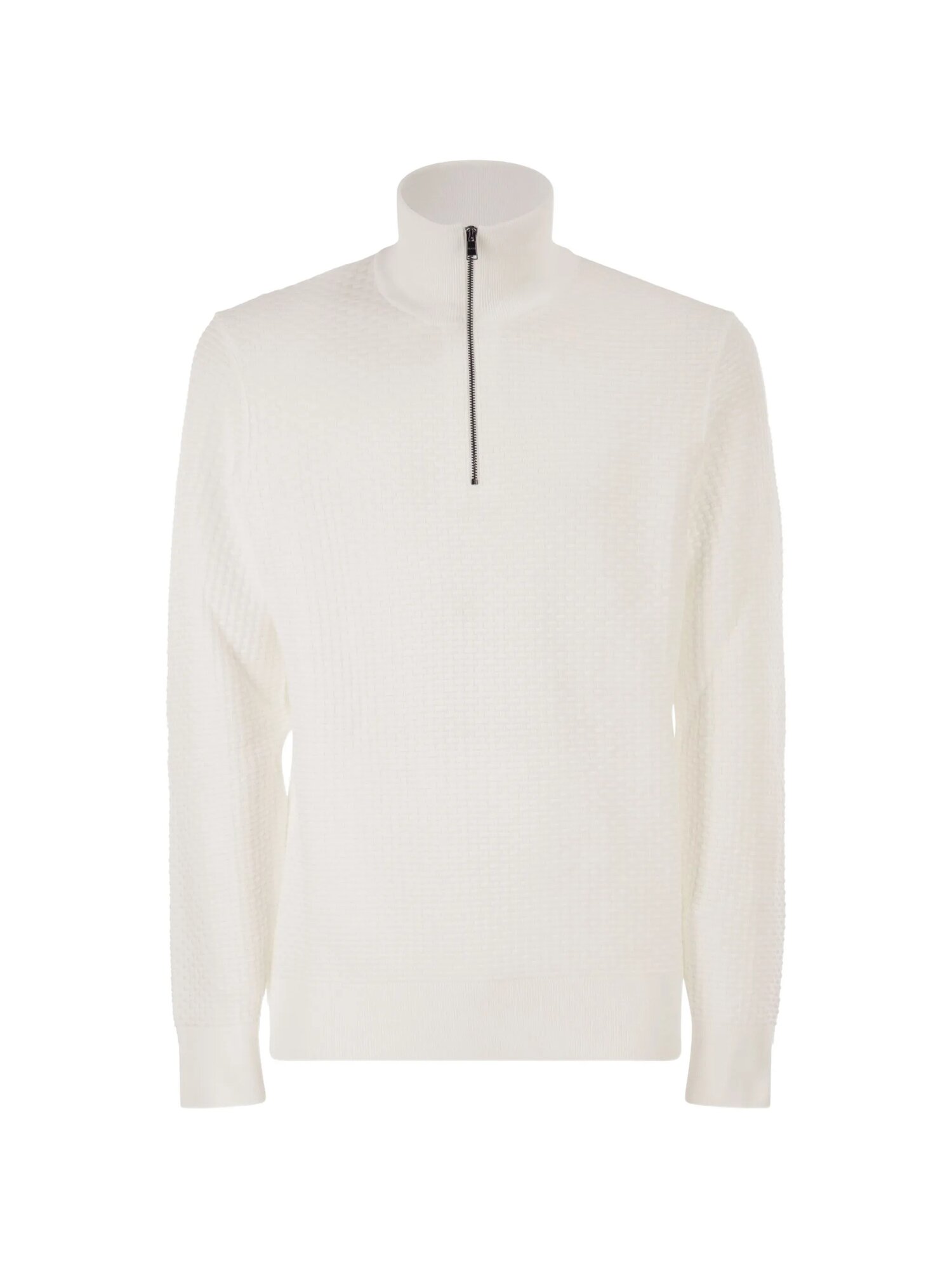 Свитер Textured-knit half-zip sweater