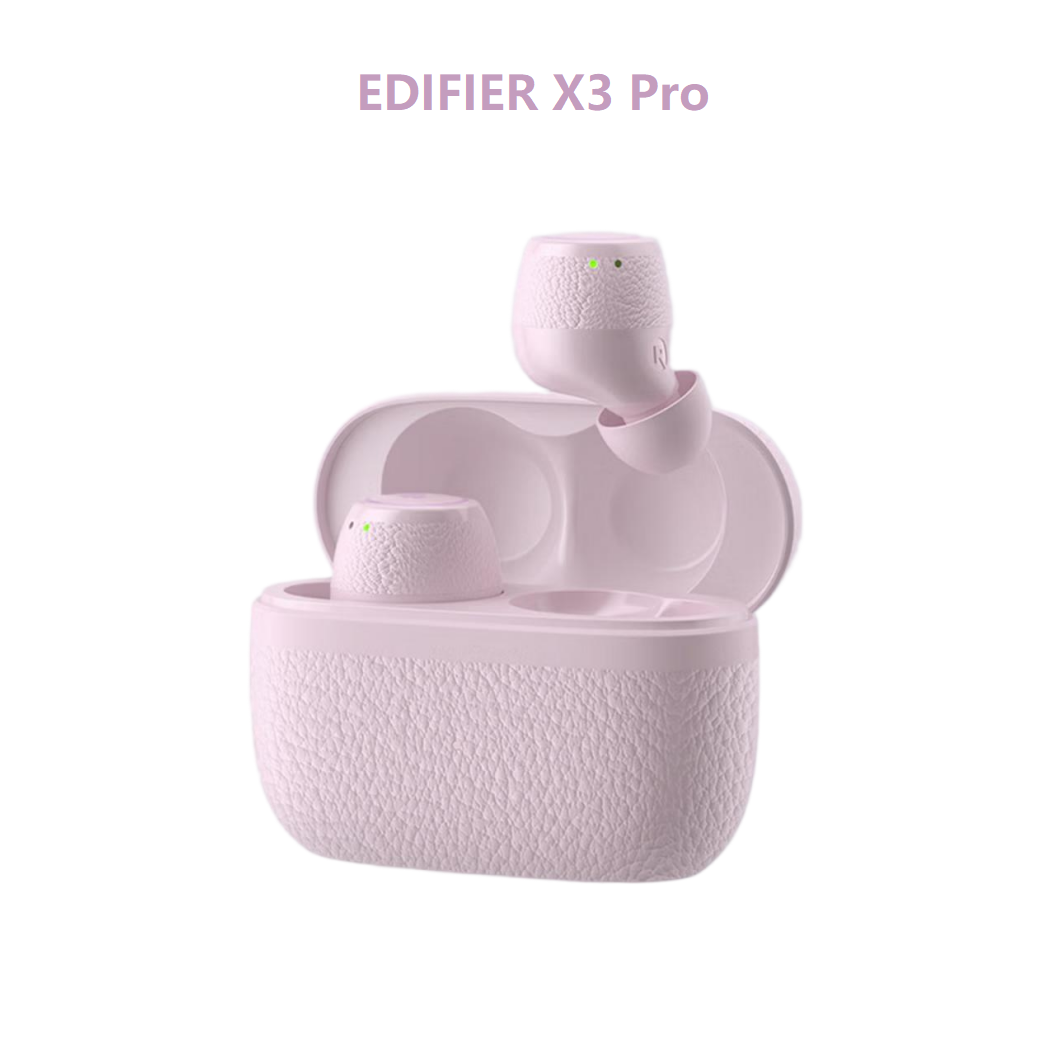 ANC беспроводные наушники наушниками, EDIFIER X3 Pro, Снижение уровня шума при вызове, Розовый