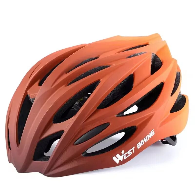 WEST BIKING Велошлем оранжевый градиент