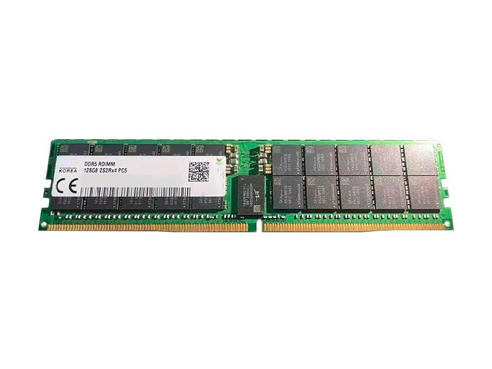 Оперативная память Hynix(HMCT04MGBRC) зеленый, DDR5, DIMM, 128Gb 5600MHz, ECC, Reg PC5-38400, CL22