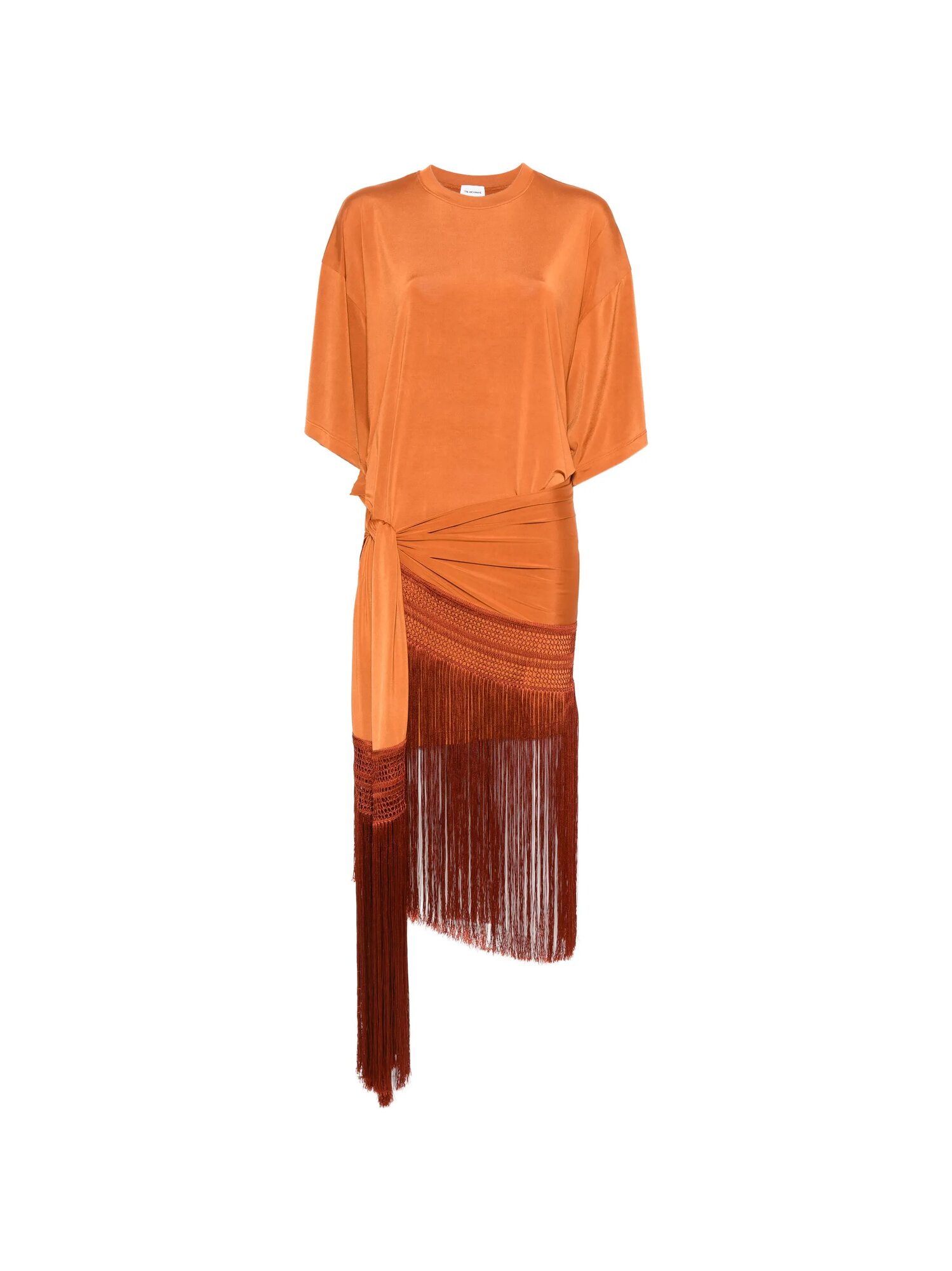 Платье Fringe-trimmed wrap dress