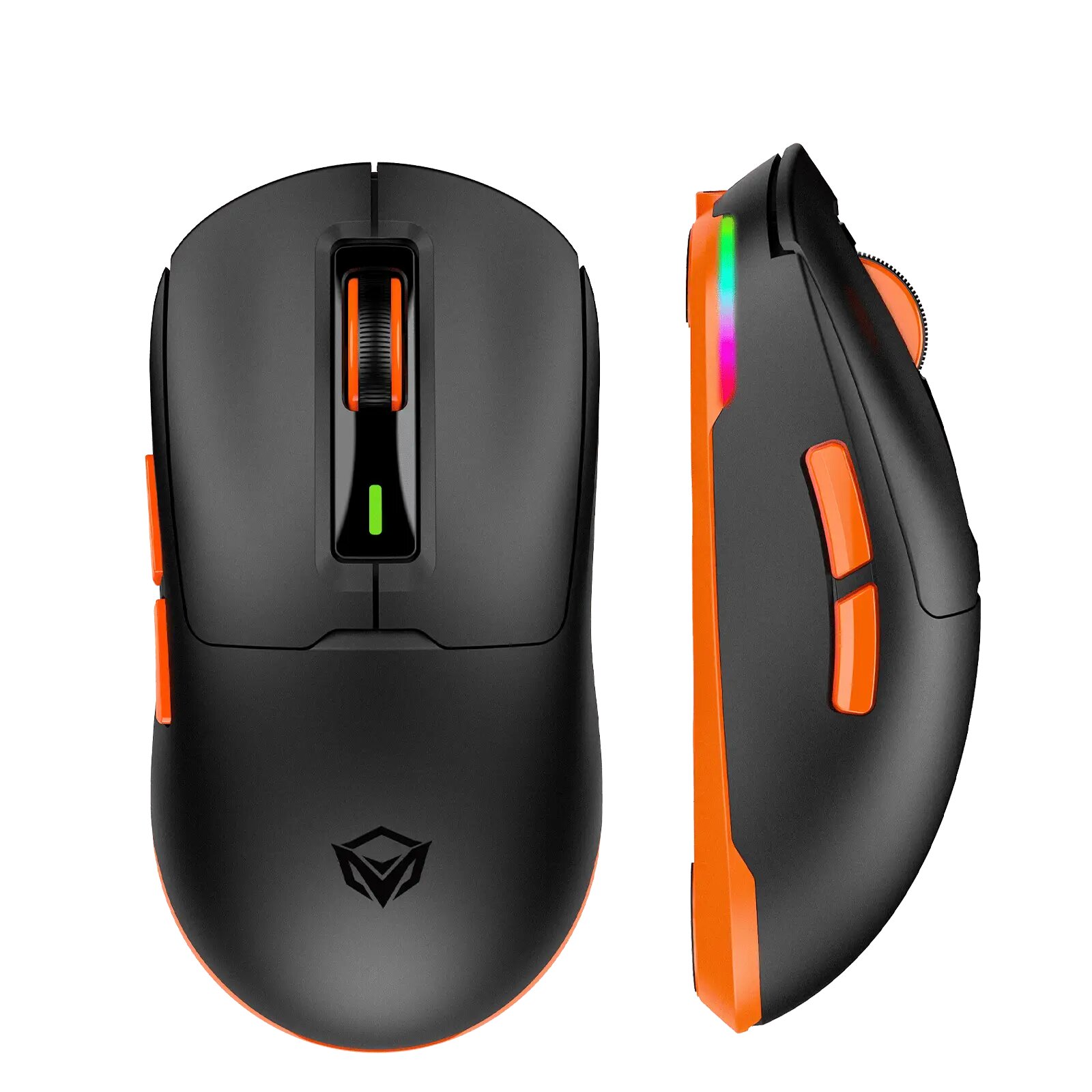 Мышь игровая MeeTion GW24, беспроводная, RGB, для правой руки, черная