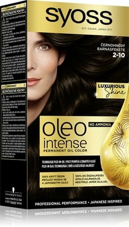 Краска для волос Syoss Oleo Intense, оттенок 2-10 Black brown, 1 шт