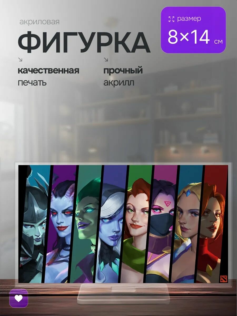 Акриловая фигурка женские персонажи