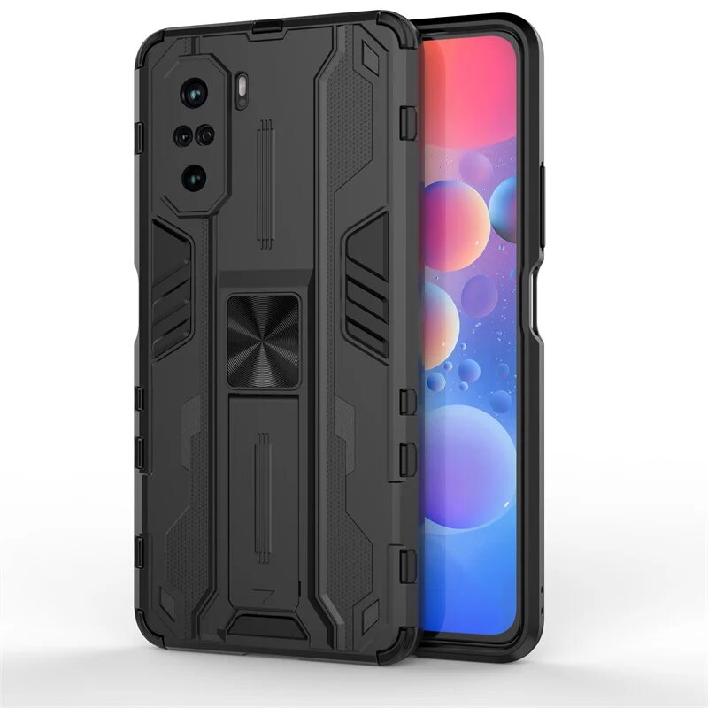 Для Xiaomi Poco F3 5G чехол для камеры защитный бронированный чехол для телефона Poxo Черный, Black