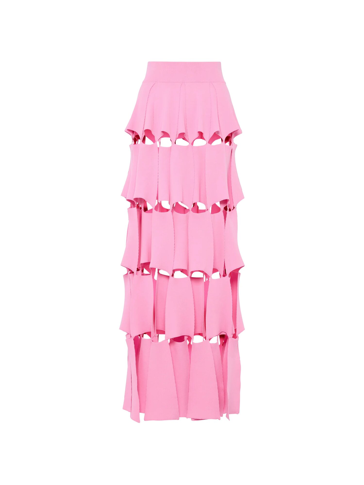 Юбка Knitted laser-cut maxi skirt
