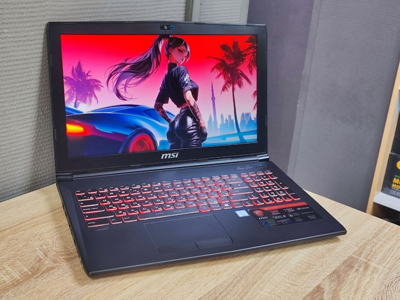 Ноутбук MSI Leopard Pro GF62MVR 7RF-433CN\15.6"\Intel Core i7-7700HQ\GTX 1060 3GB\8ГБ ОЗУ\240ГБ\ССД Windows 10 + Office
