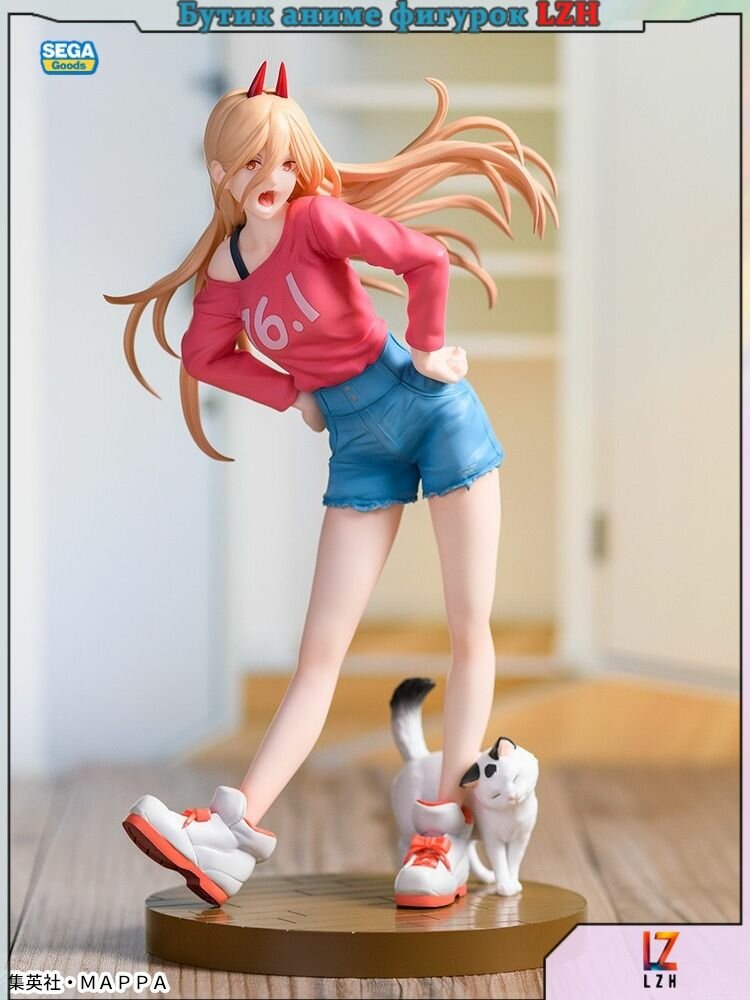 Аниме фигурка SEGA Luminasta Пауэр(power) из "Человек-бензопила" Chainsaw Man 22cm (LZH)