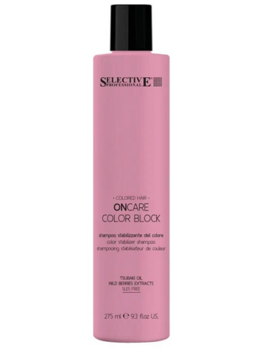 Шампунь Selective Professional OnCare Color Block Shampoo Stabilizer pH 5.4-5.75, для стабилизации цвета, 275 мл