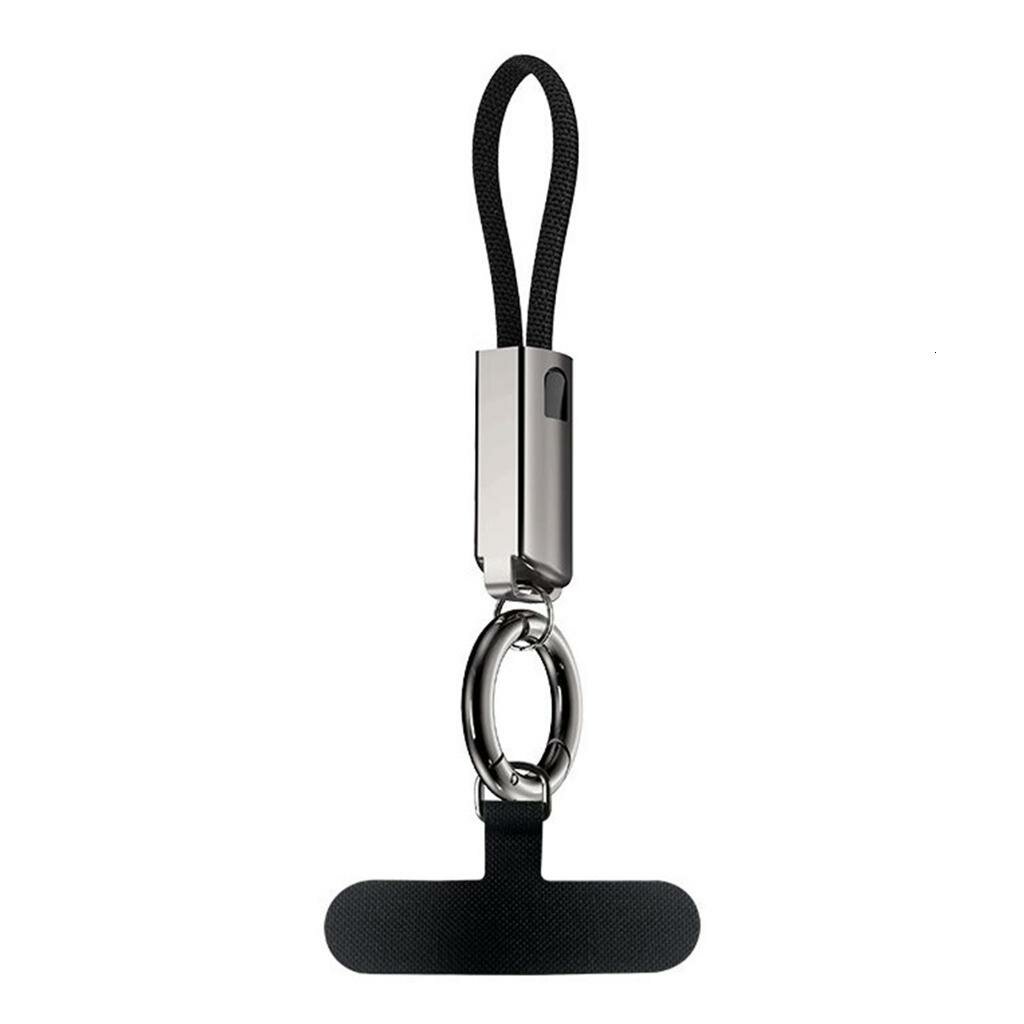 Кабель USB-C — USB-C, 16 см, 65 Вт, Черный и пряжка