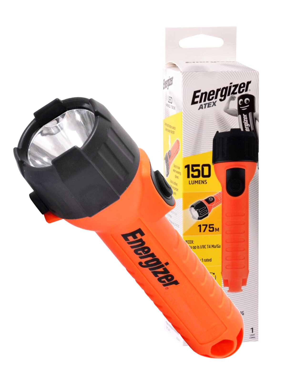 Фонарь ручной светодиодный Energizer ATEX LED TORCH 150лм IP67