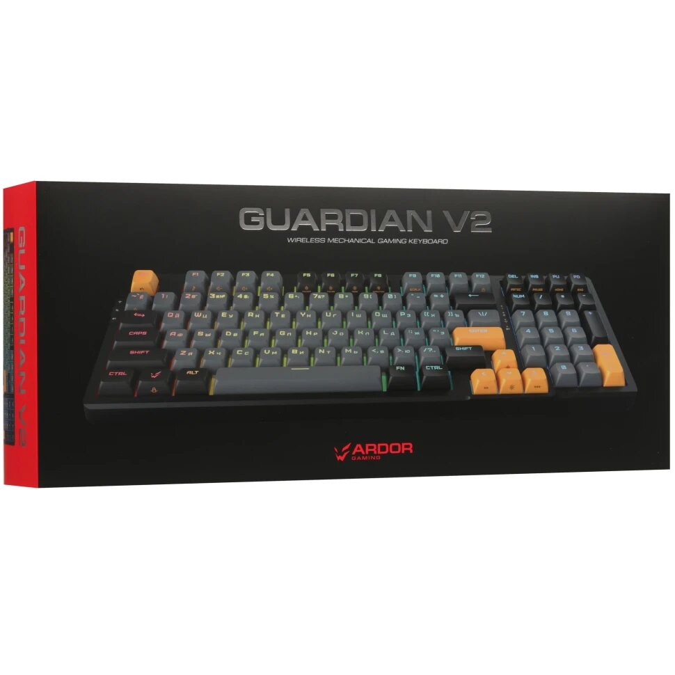 Клавиатура проводная + беспроводная ARDOR GAMING Guardian V2, механическая