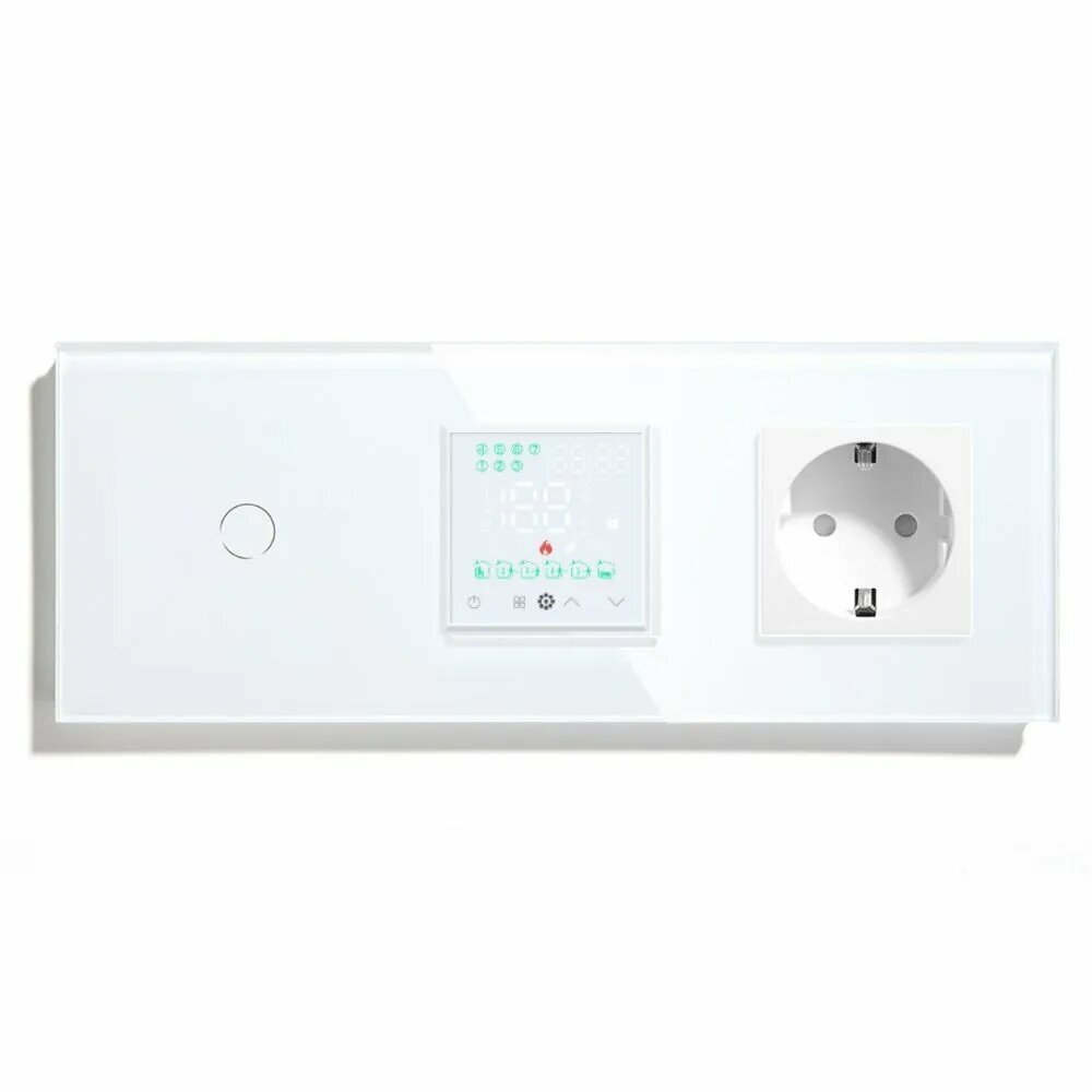 BSEEDHOME Терморегулятор/термостат до 3840Вт Универсальный, белый