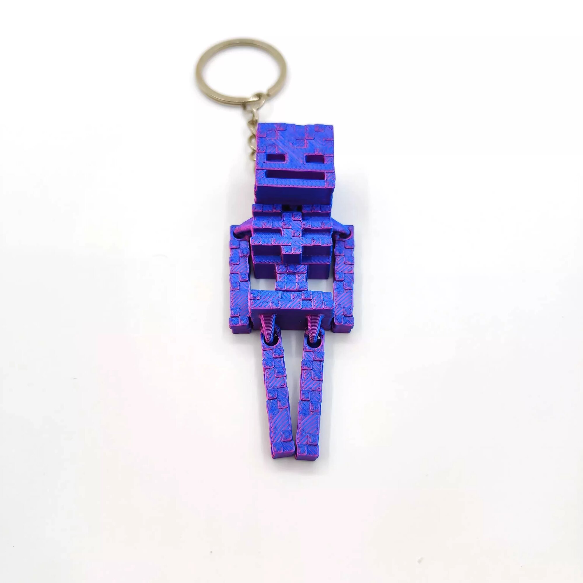 Миниатюрная фигурка крипера из Minecraft, 3D-печатная, игрушка-украшение, брелок-подвеска, мини-скелет Скелет Мэн