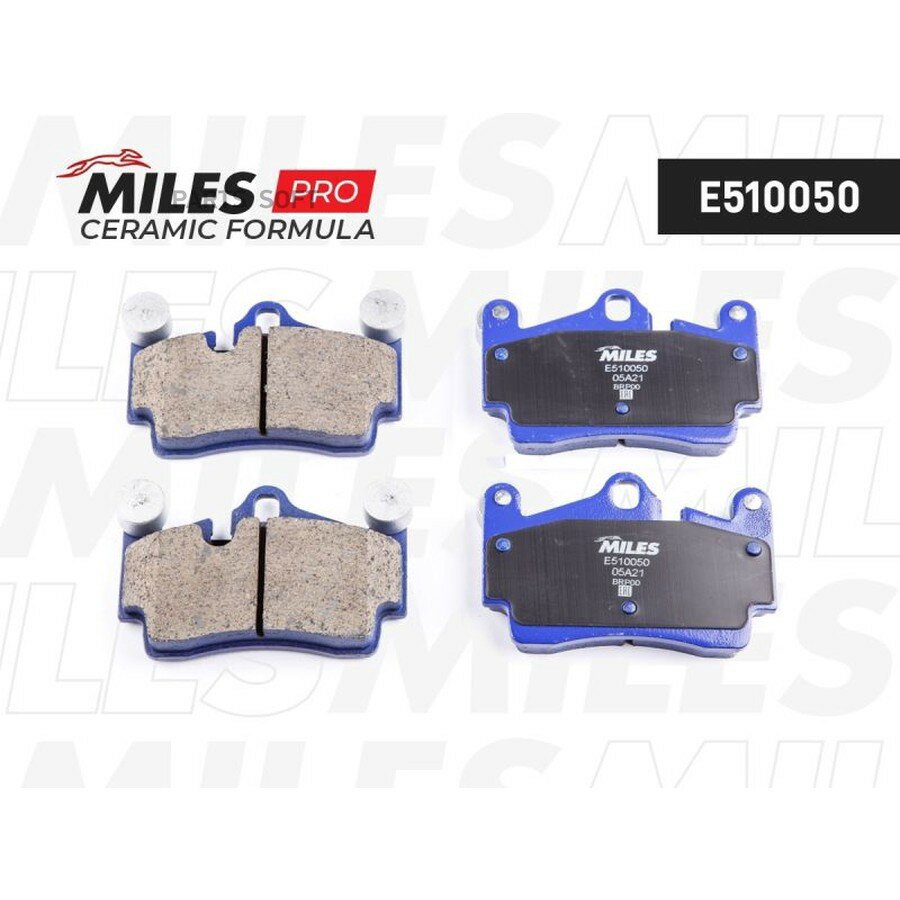 MILES E510050 Колодки тормозные VOLKSWAGEN TOUAREG 03>/PORSCHE CAYENNE 03> задние Ceramic ()
