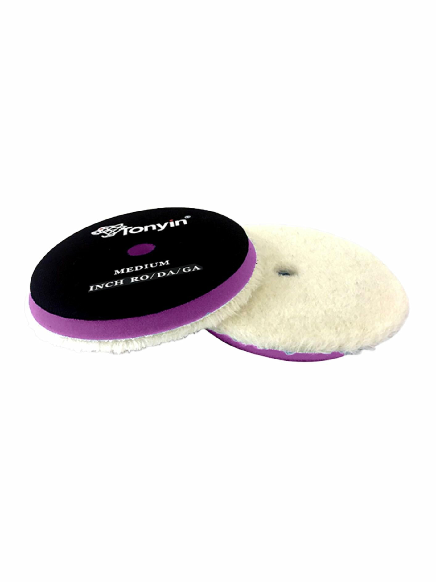 TP03B Шерстяной полировальник средний белый с отверстием 6 дм. WOOL PADS MEDIUM (TOP QUALITY) TONYIN