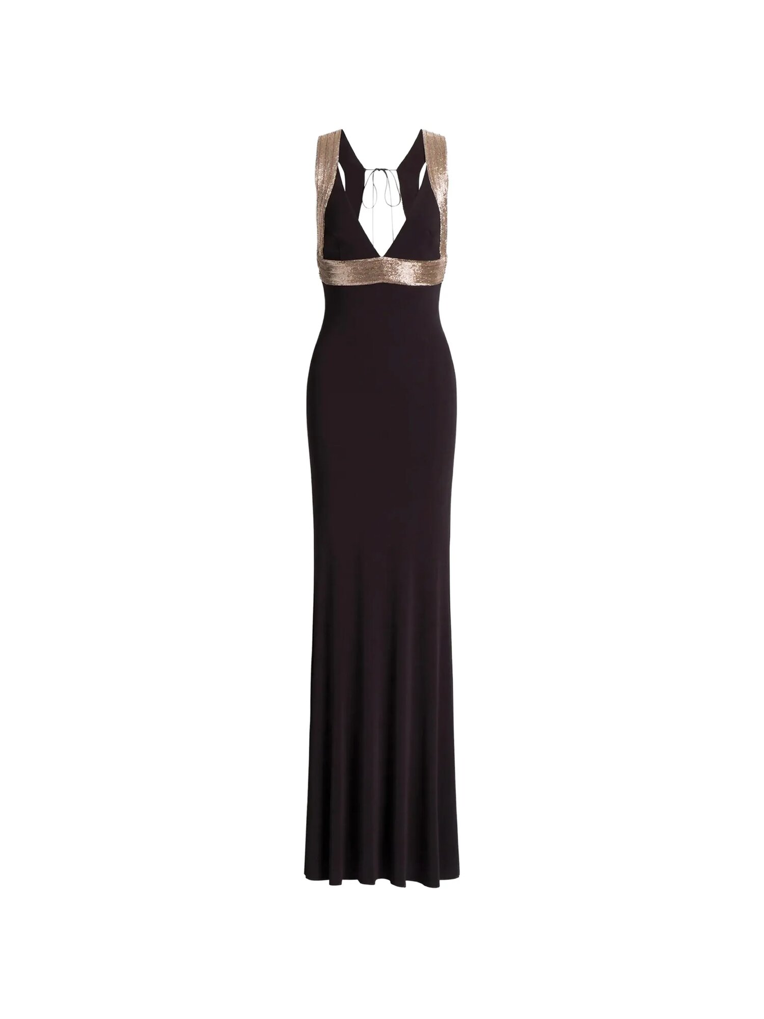 Платье V-
