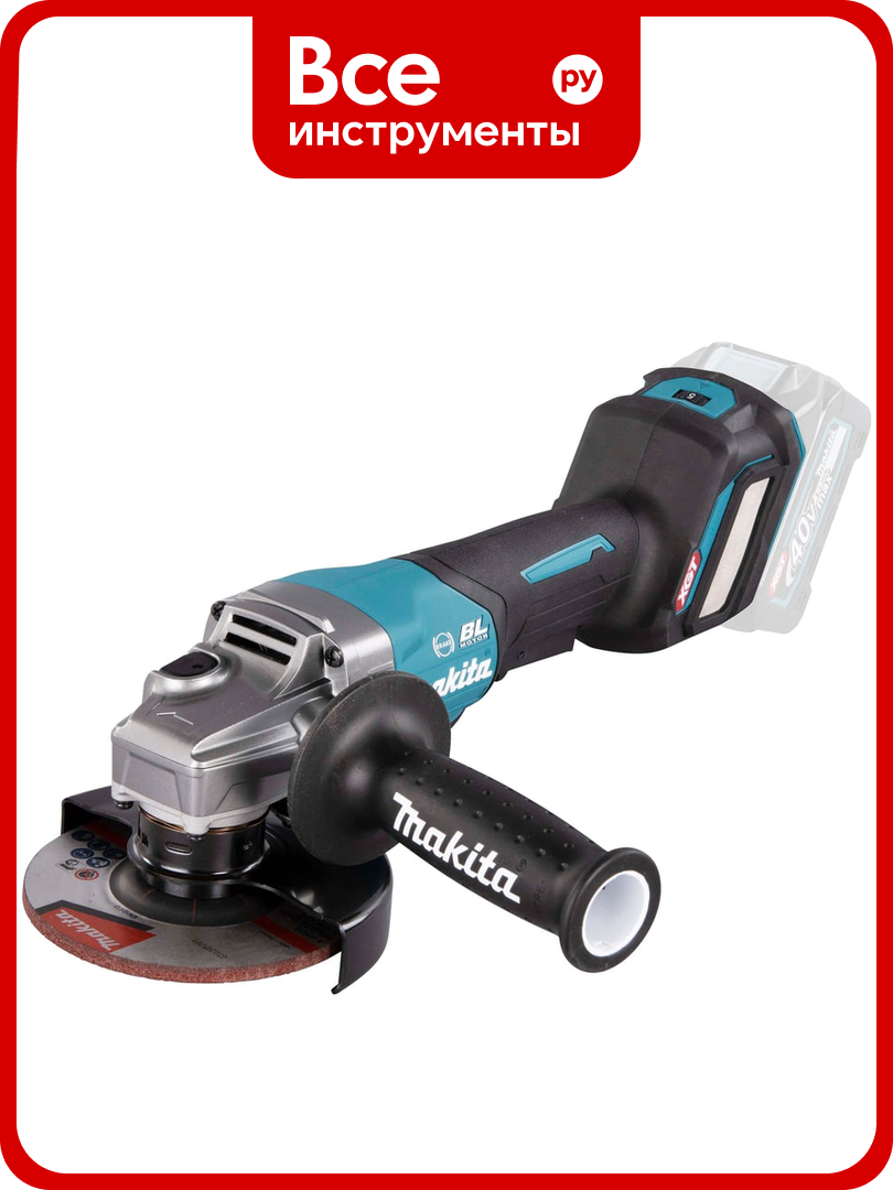 УШМ Makita XGT GA029GZ, бесщеточный двигатель, 40В, диаметр диска 125мм