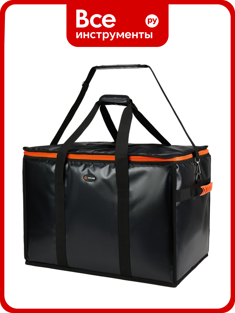 Сумка-холодильник Airline BIG SIZE, 100 л, 58x42x42 см, черная ADCB029
