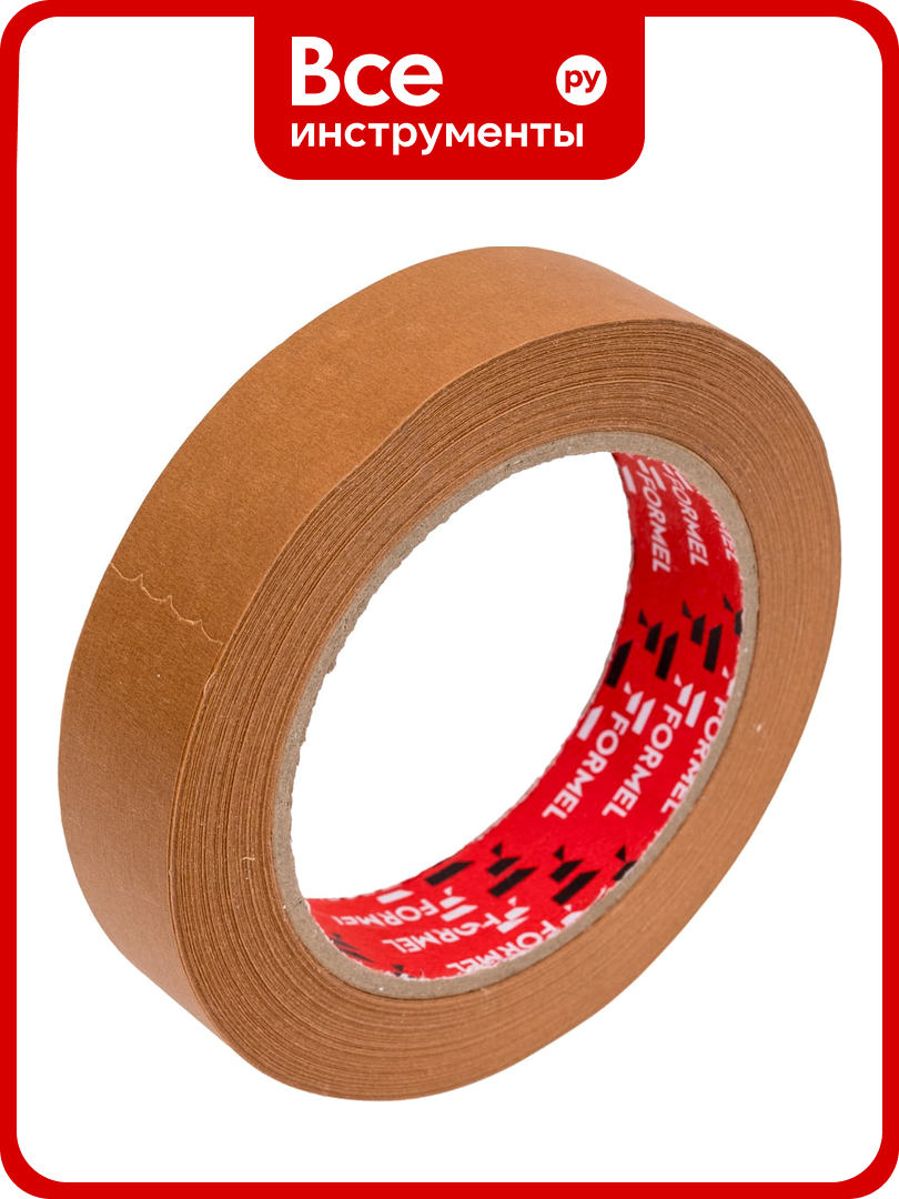 Маскировочная лента Formel brown коричневая 90 24мм х 40м FR9024