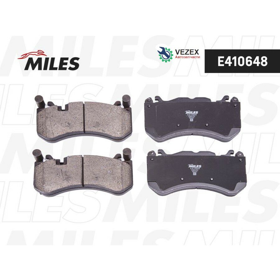 MILES E410648 Колодки тормозные передние (Смесь Low-Metallic) W204/W211/W212/R230 63/65AMG 06- (TRW GDB1734) E410648