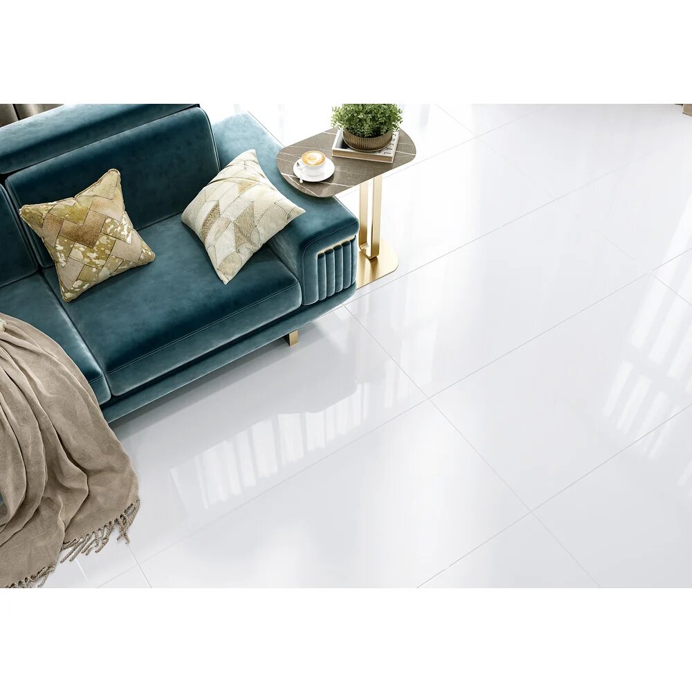 Керамогранит полированный LCM Доминэс супербелый / Domines Super White 600х1200х8 2 шт в уп/53,28 м в пал 60120DMI00P