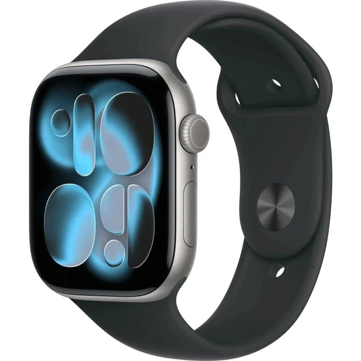 Смарт-часы Apple Watch Series 11 A3333, 46мм, черный/серый космос [mev04lw/a]