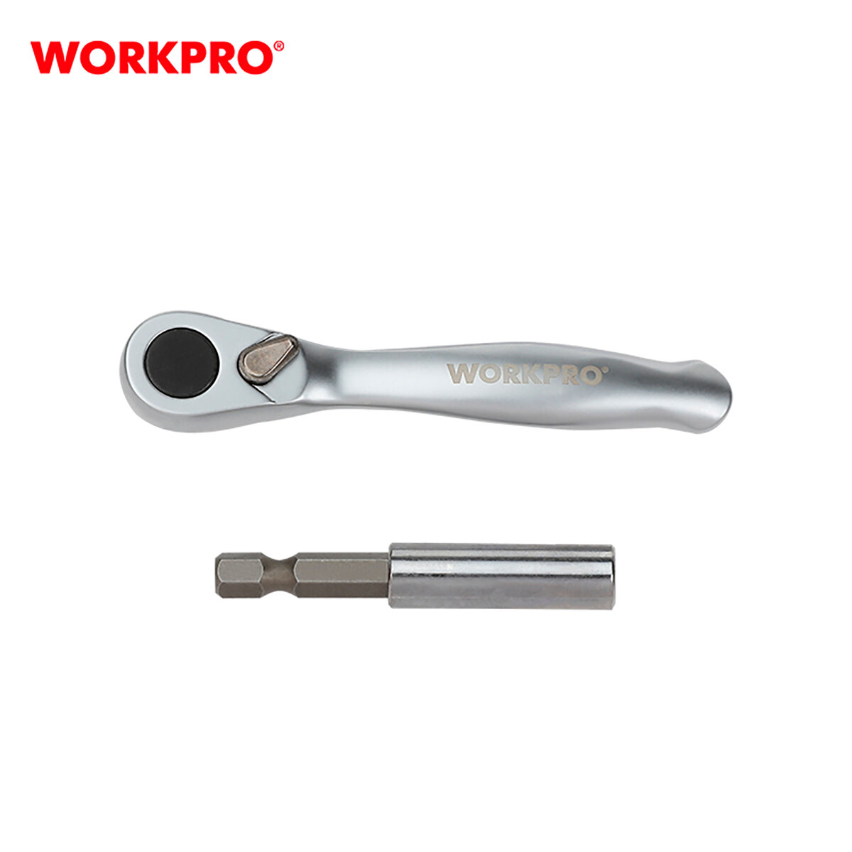 Набор бит с мини-трещоткой Workpro, 1/4", 32 предмета — фото 1