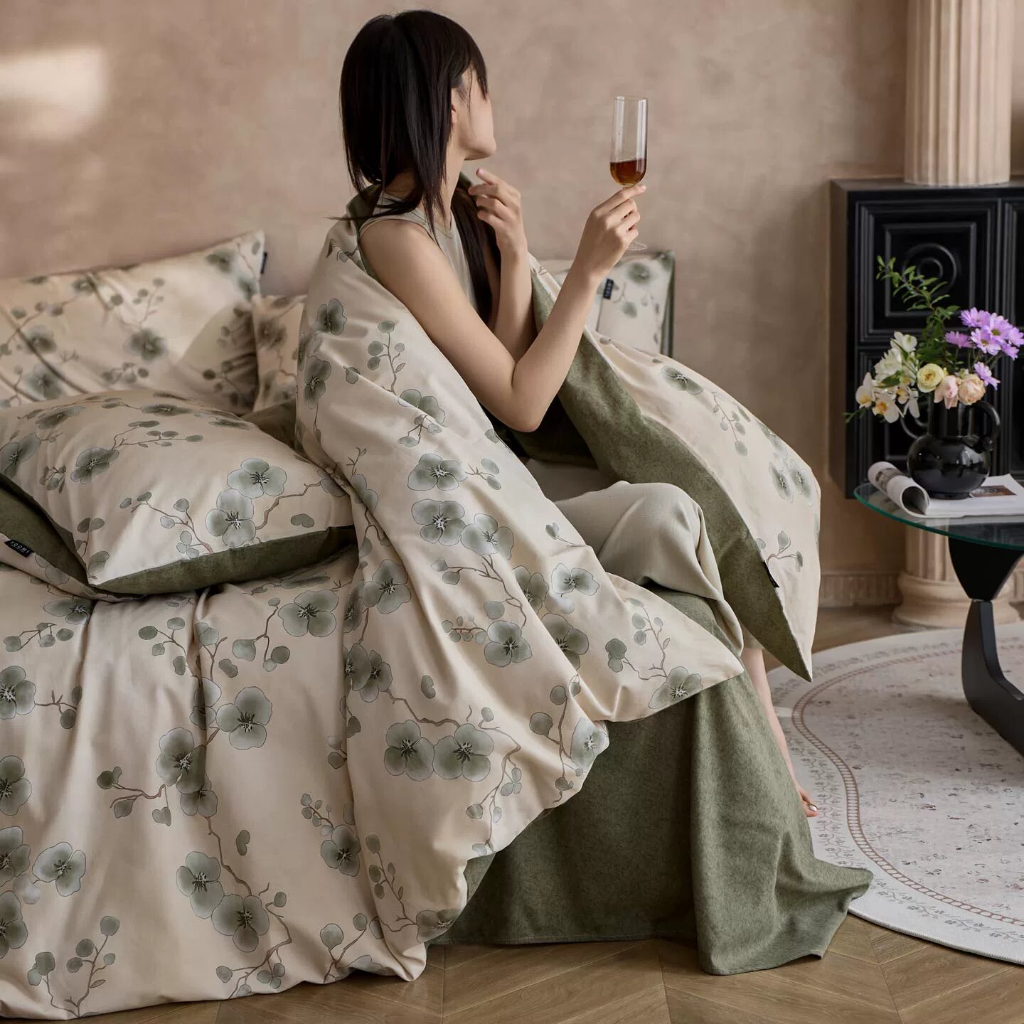Комплект постельного белья в богемном стиле, ретро, легкий люкс, осенне-зимний, из чистого хлопка, утолщенный, теплый,