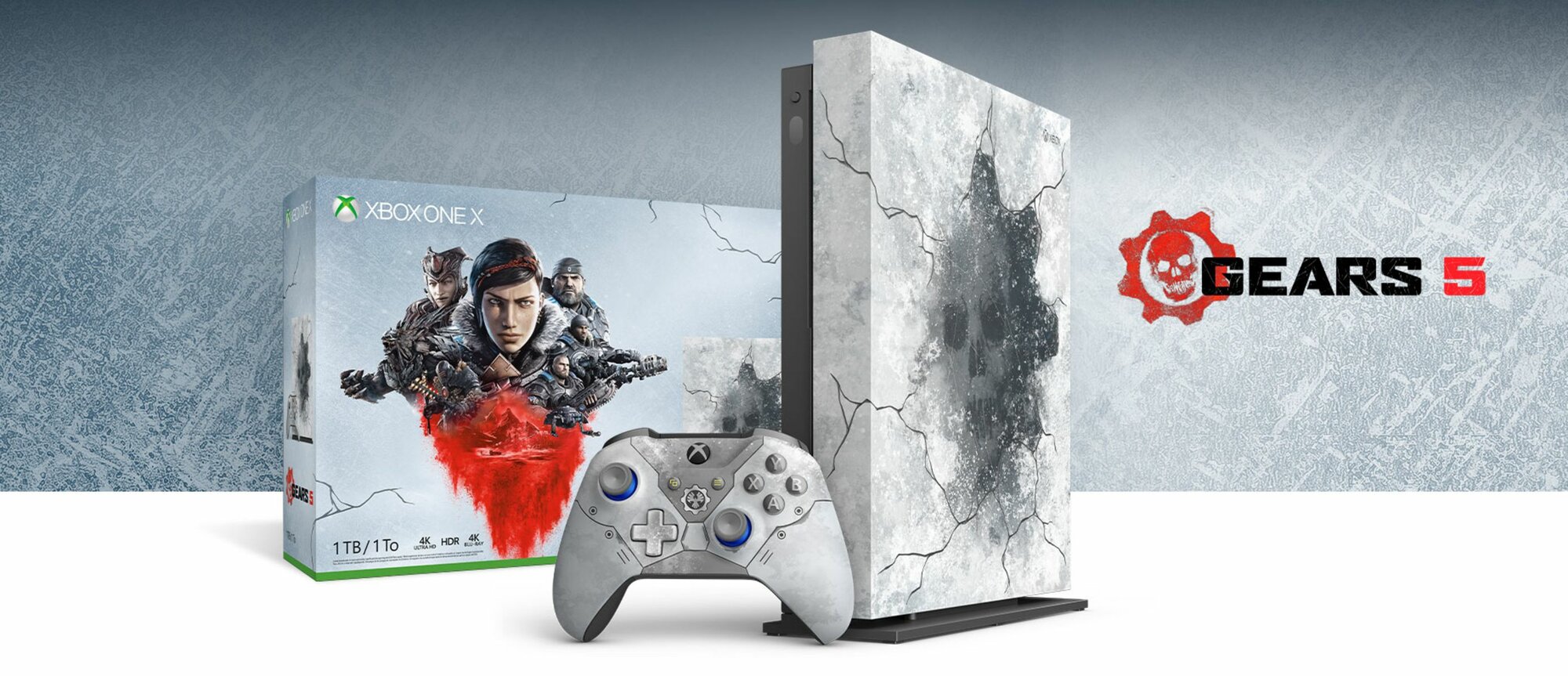 Уценка Игровая приставка Xbox One X Limited Edition Gears Of War 1TB