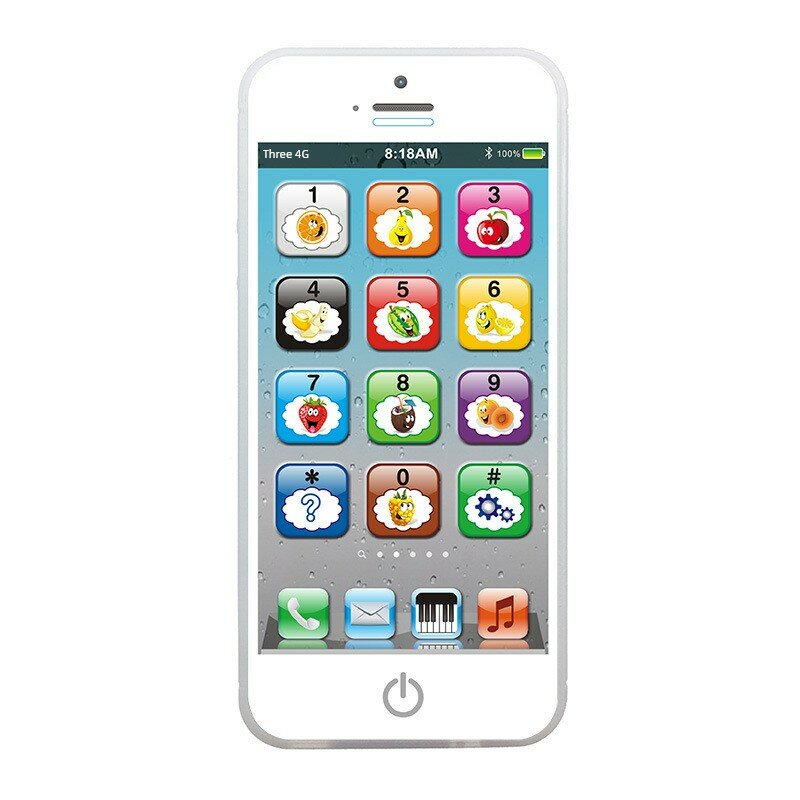 Игрушечный мобильный телефон Apple, имитация музыкального телефона iPhone 4S, развивающая игрушка для обучения пению,