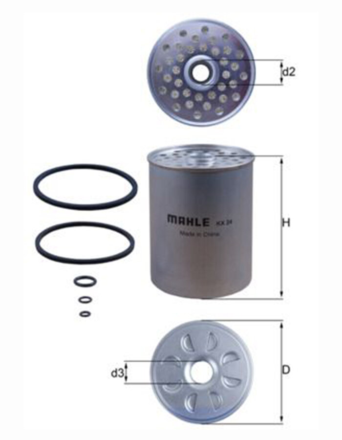 Фильтр топливный MAHLE/KNECHT KX24D