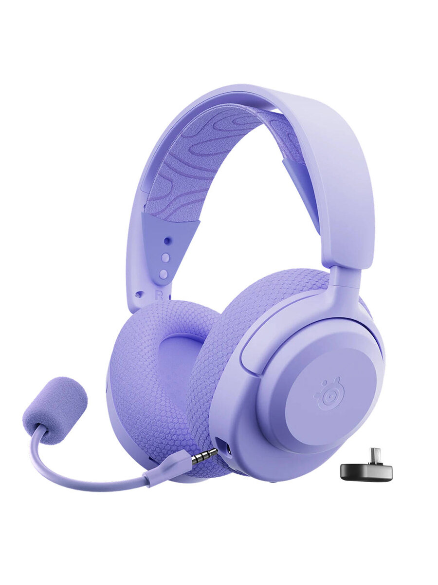 SteelSeries Arctis Nova 3XW Lavender USB Type-C + 3.5 мм Игровые беспроводные наушники, с микрофоном, фиолетовые