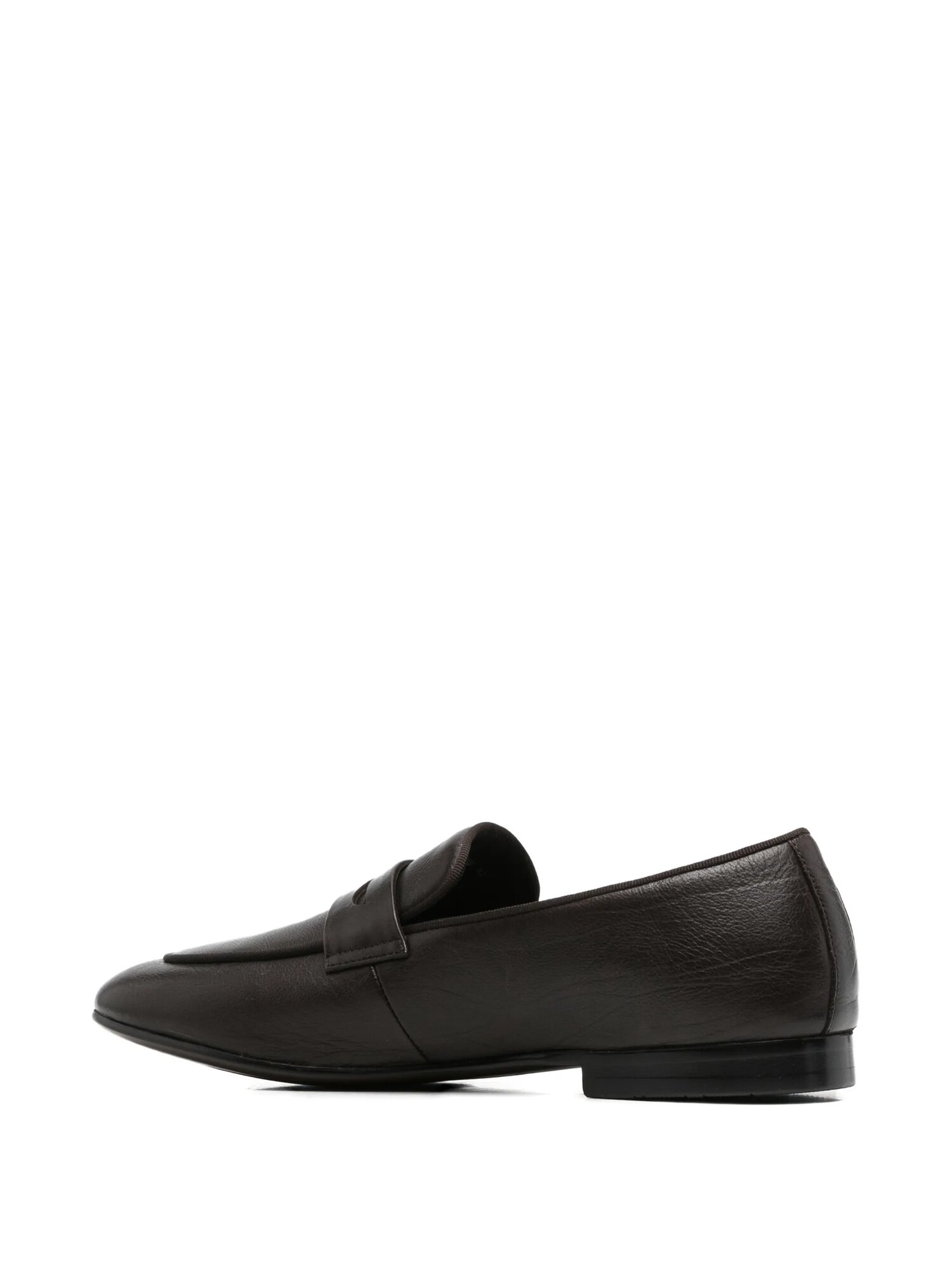 Лоферы Alberto Gozzi Leather penny loafers, размер 43, brown — фото 1
