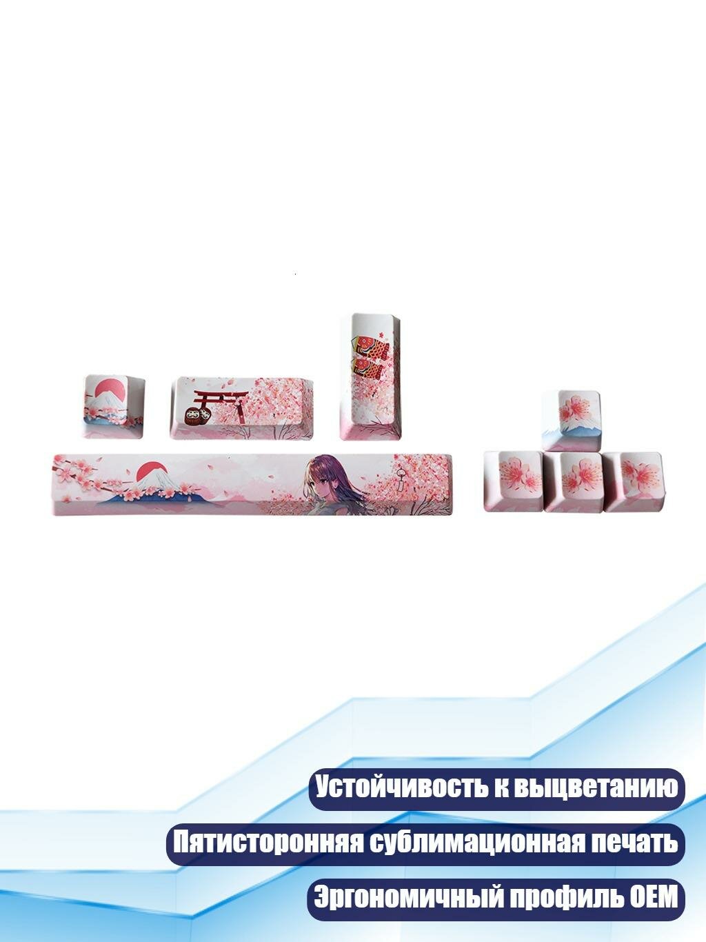 Ключи для механической клавиатуры из PBT, 4