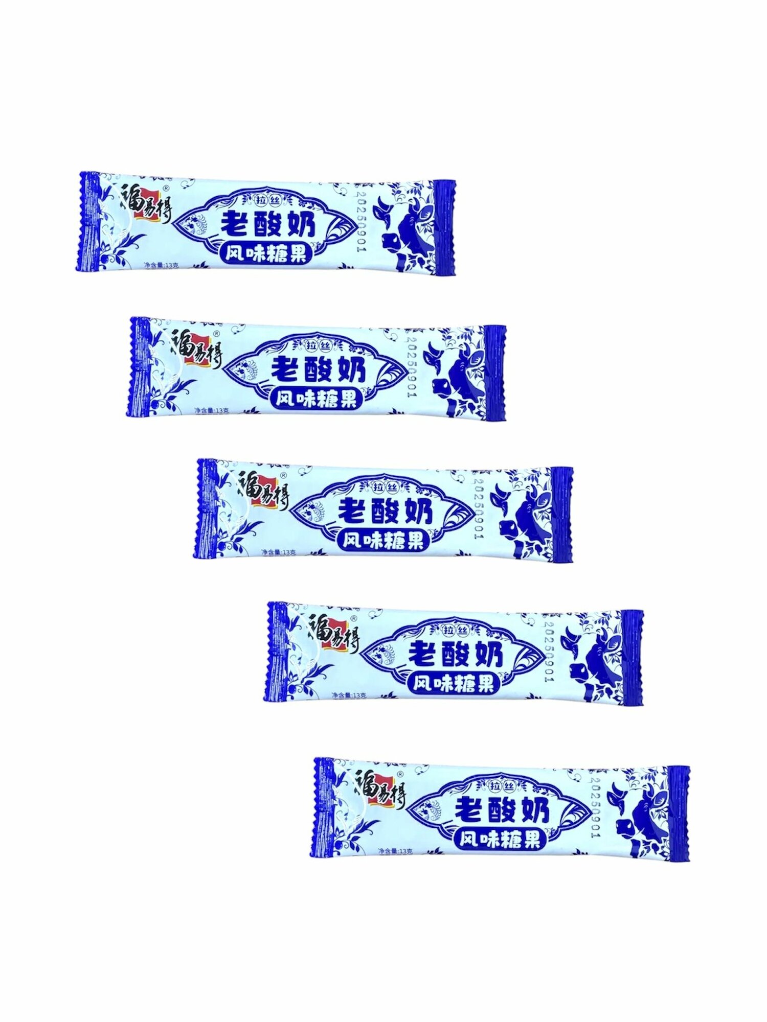 FUYIDE FOOD Нуга вкус Йогурта 5 шт по 13 гр
