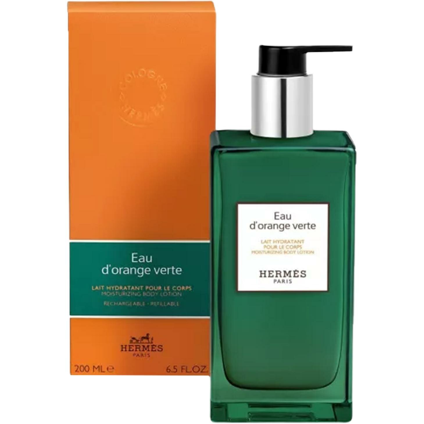 Увлажняющий лосьон для тела унисекс HERMES Eau de rhubarbe écarlate, 200 мл