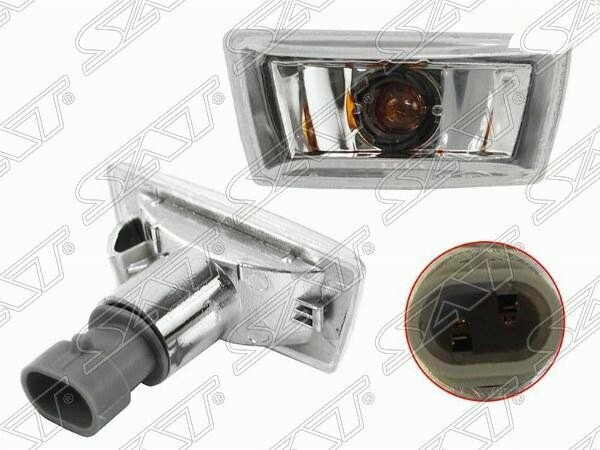 Поворот SAT ST-442-1407R-UE-CY в крыло Chevrolet Aveo 11-15, Cobalt 13- справа