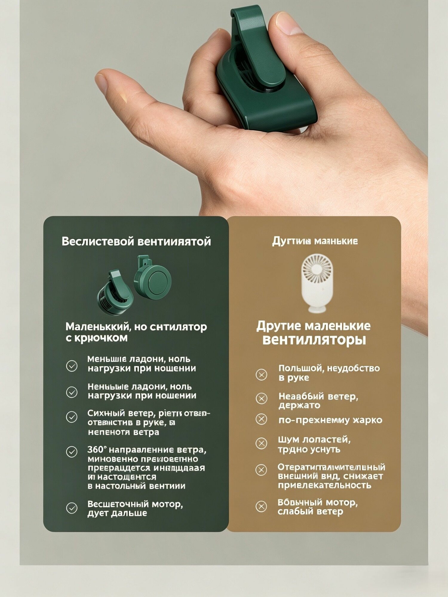 Вентилятор , белый — фото 1