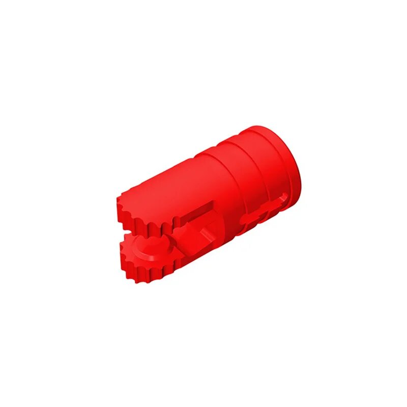 GOBRICKS 30553, 10 шт, цилиндрические блоки 1x2 Красный, 010