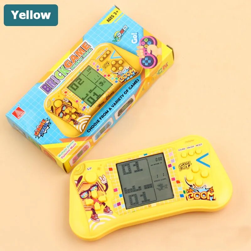 Портативный игровой плеер Retro Tetris, Yellow