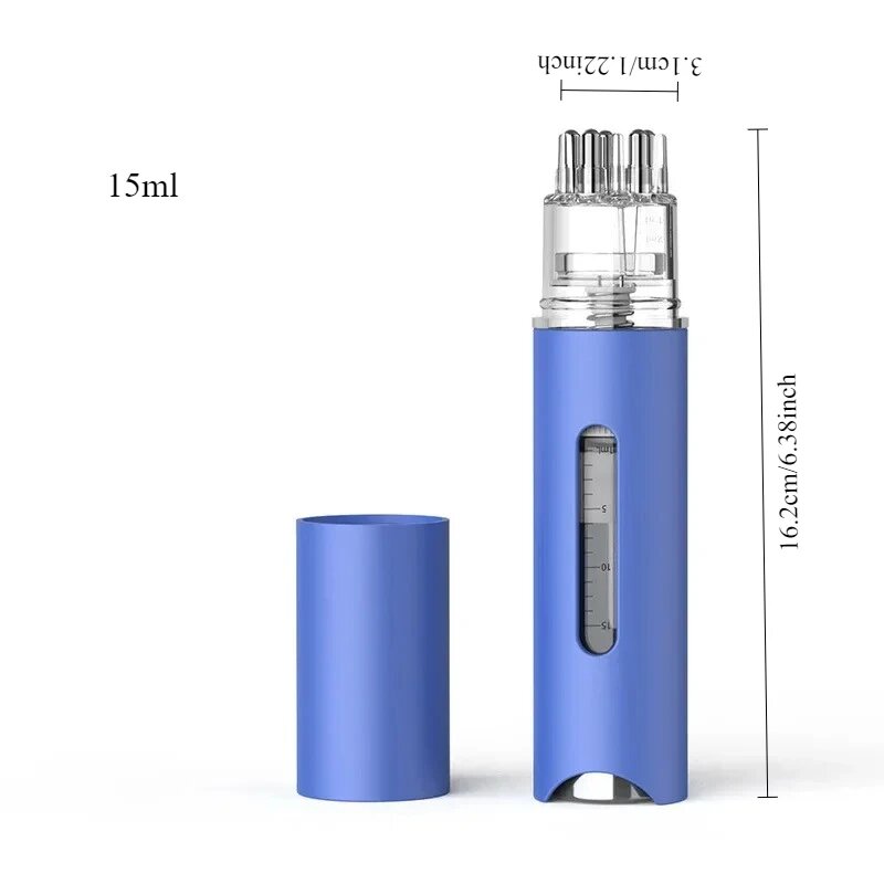 Портативный аппликатор для кожи головы, 15мл, Blue