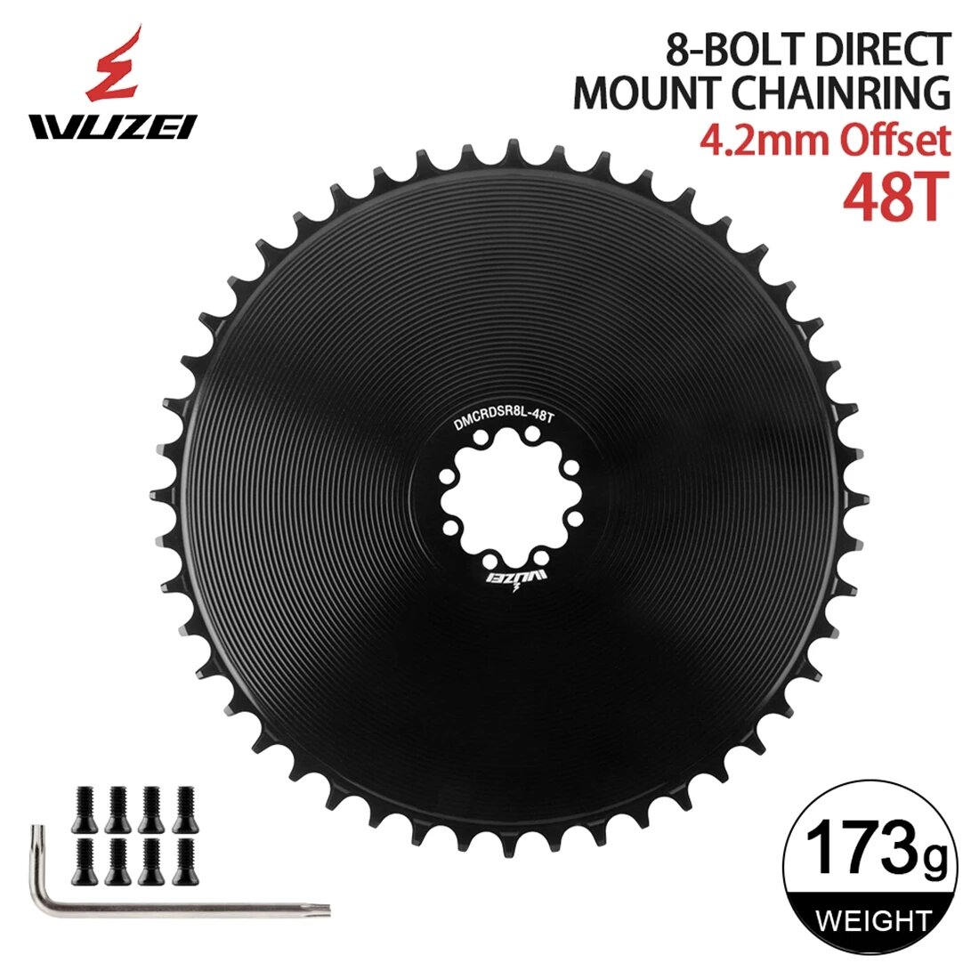 WUZEI 48T Звездочка Direct Mount 8-Bolt 4.2mm