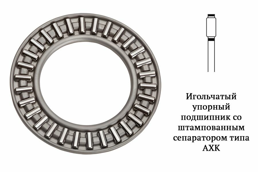 Упорный игольчатый подшипник AXK1108