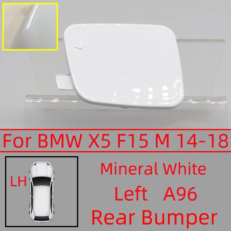 Крышка буксировочного крюка BMW X5 F15 M 2014-2018, Rear Mineral White L