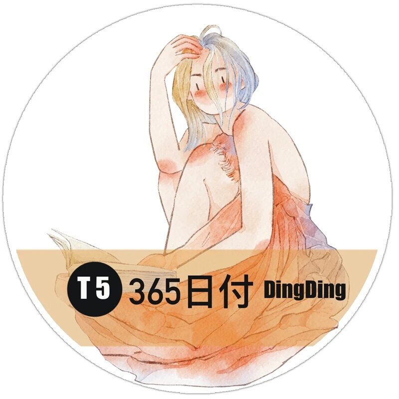 Годовой календарь RICHTAPES DingDing, MattePet(5cmx3m)