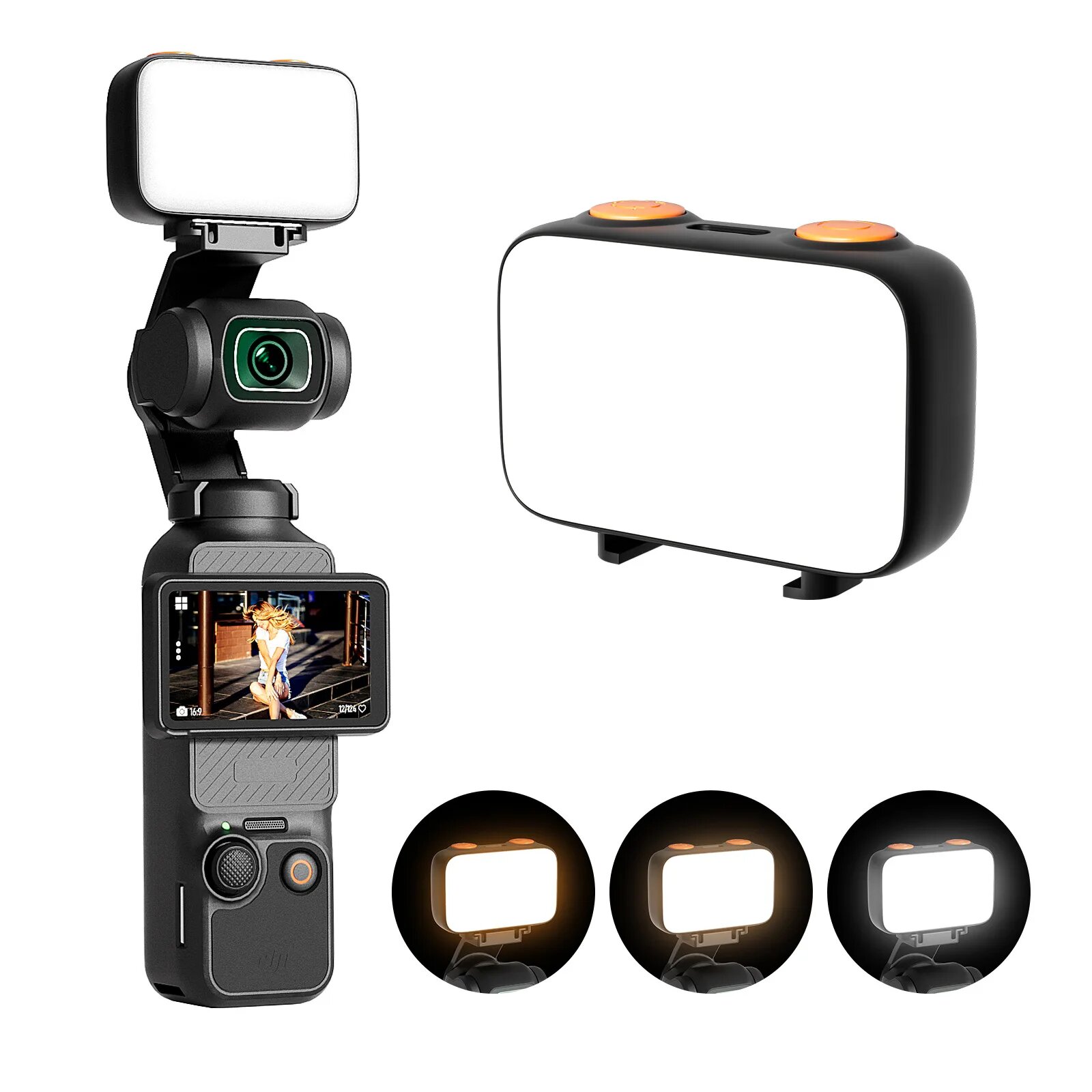 Светодиодная подсветка для DJI Osmo Pocket 3, 1pcs