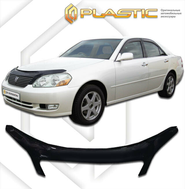 Дефлектор капота Toyota Mark-2 X110 2000-2002 Classic черный exclusive